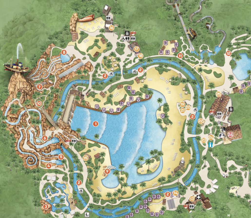 Typhoon Lagoon Water Park Map - WDW Magazine